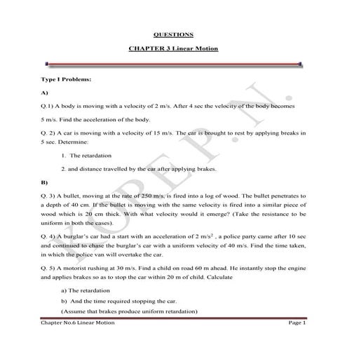 Questions linear mo | DOCX