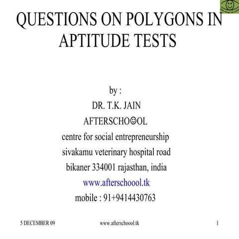 Questions On Polygons In Aptitude Tests | ODP | Educational Assessment ...