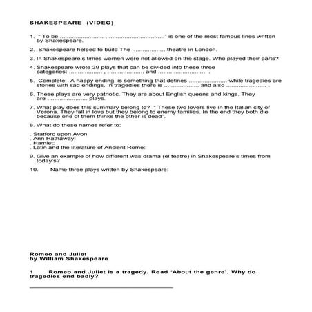 William shakespeare webquest 2n bat | DOC