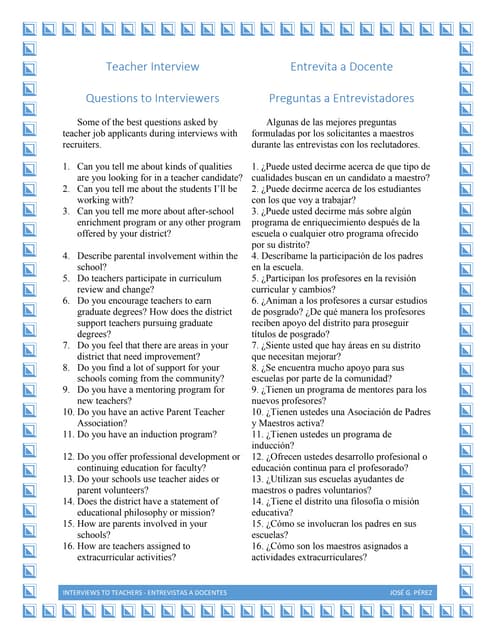 50 preguntas para docentes | PDF