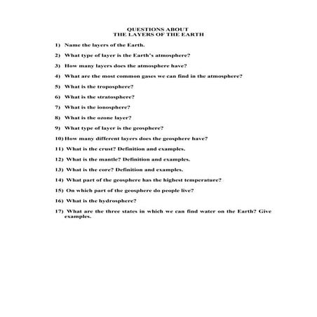 Questions Planet Earth | DOC
