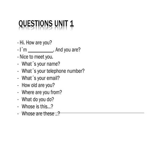 Unit 3 present simple | PDF