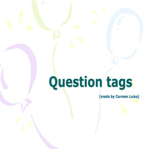 question_tags.ppt | Free Download