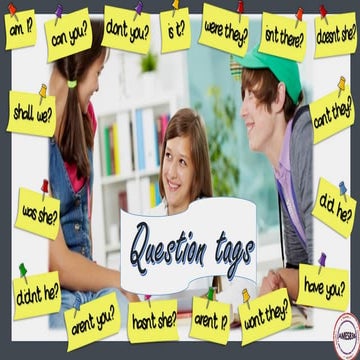 Question tags: English Language | PDF