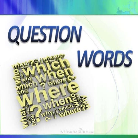 Question words 02 | PPT