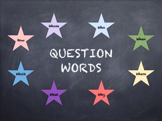 Question Words | PPT