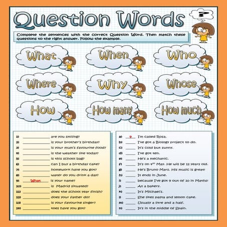 Question words 3 | PDF
