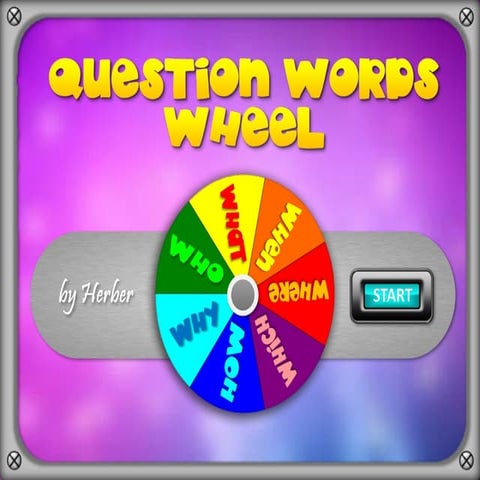 Question words - game wheel for present simple | PPTX