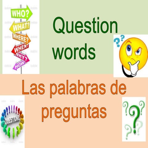 Question words in spanish | PPTX