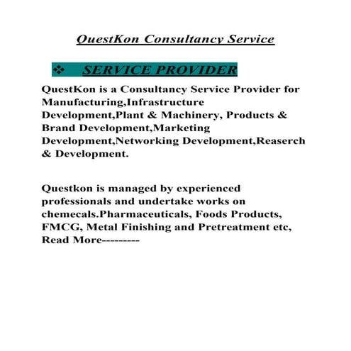 Quest kon consultancy service | DOCX