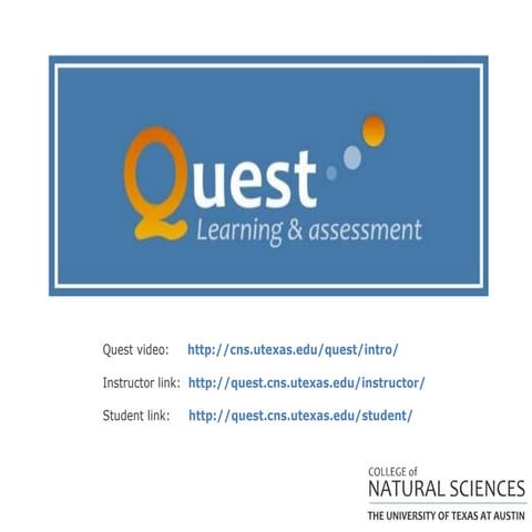 Quest Instructor Tour | PPT