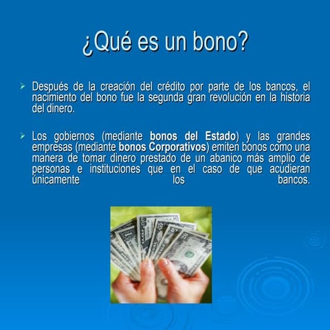 Qué es un bono | PPT