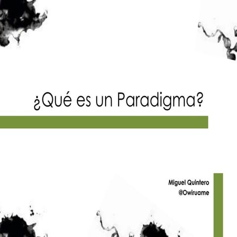Qué es un paradigma | PDF