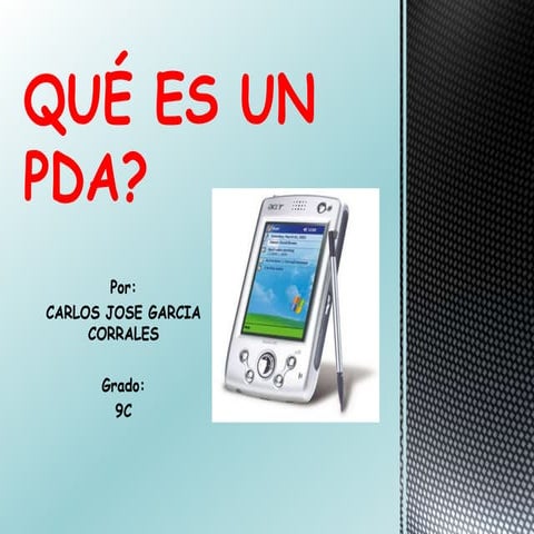 Qué es un pda | PPTX