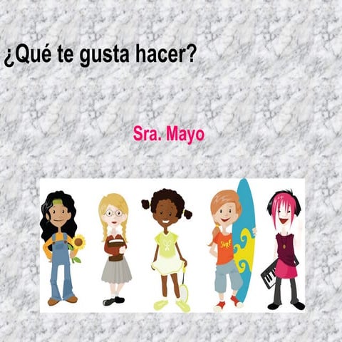 Que te gusta hacer- What do you like to do? | PPT