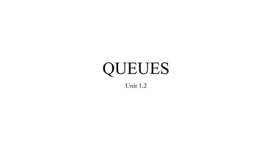 Queue Data Structure Ppt 