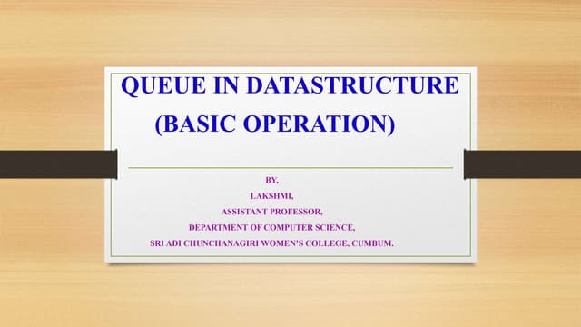 Basic Queue Operation in DataStructure.pptx Basic Queue Operation in DataStructure.pptx