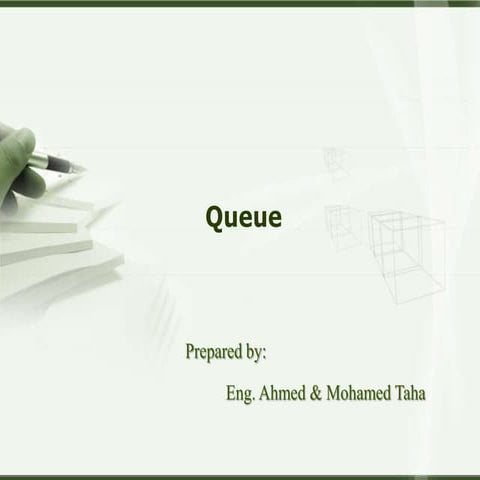 Queue Oop Pptx Programming Languages Computing