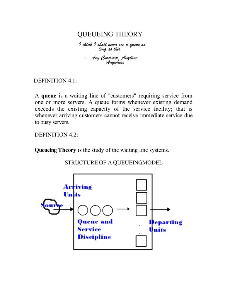 Queueing Theory