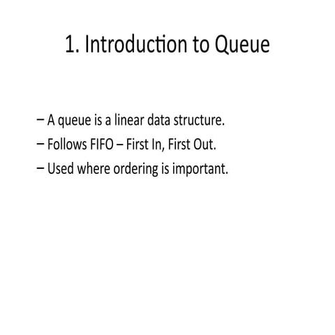 Queue_Presentation Learning Topics for Queue (Perfect for Slides/PPT).pptx