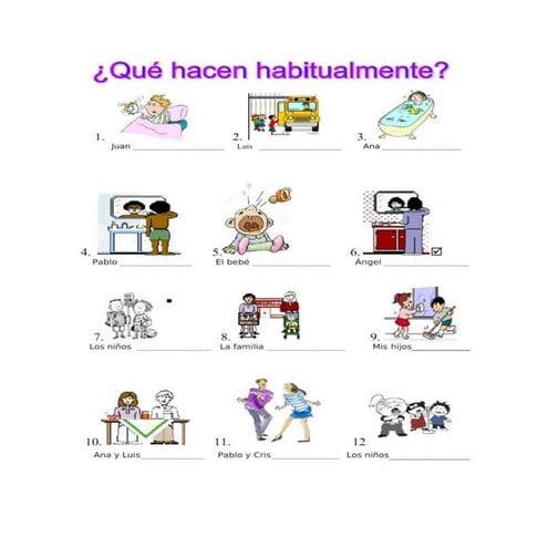 Qué hacen habitualmente | DOCX