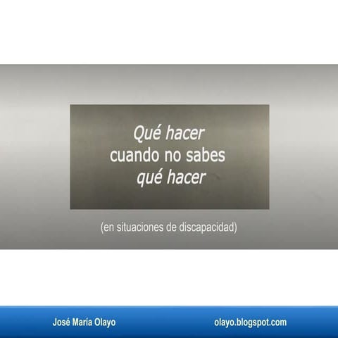 Qué hacer cuando no sabes qué hacer. | PDF