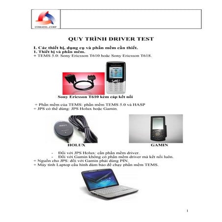 Quy trình drive test | PDF