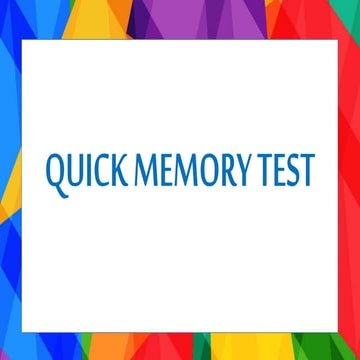 QUICK-MEMORY-TEST.pptx