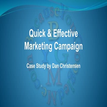 PROMOTIONAL MARKETING: CASE STUDY | PPT