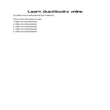 Quickbooks | PDF
