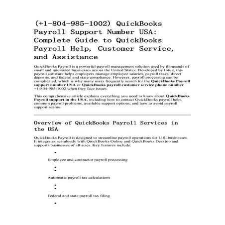 QuickBooks Enterprise Desktop support. | PDF