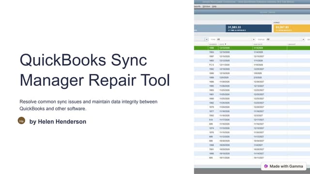 QuickBooks-Sync-Manager-Repair-Tool.pptx QuickBooks-Sync-Manager-Repair-Tool.pptx