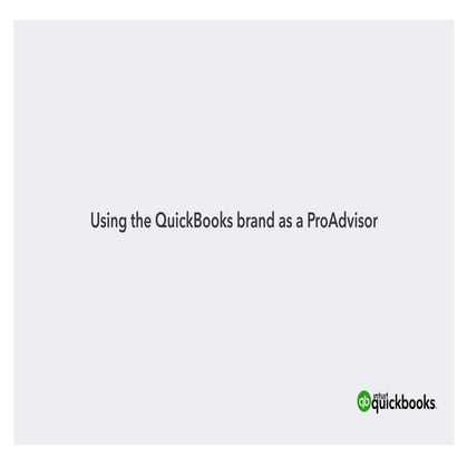 Quickbooks Branding Guidelines.pdf | Advertising Industry | Industries