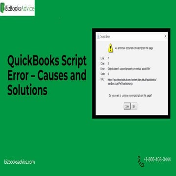 Top Causes of Script Errors in QuickBooks Desktop | PDF