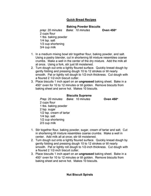 Quick Breads PowerPoint | PPTX | Desserts and Baking | Food & Drink