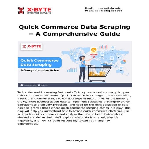 Quick Commerce Data Scraping – A Comprehensive Guide.pdf | Web Development | Internet