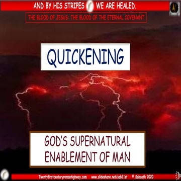 QUICKENING - Spiritual ‘Jump-start’ from the Holy Spirit | PPT