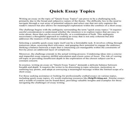 Easy Problem Solution Essay Topics.pdf