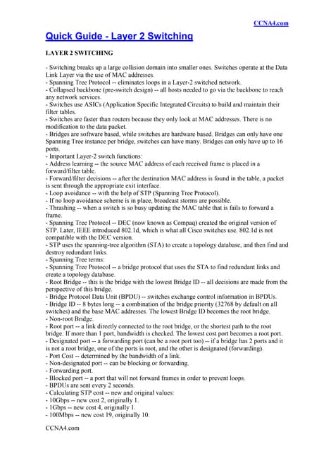 Spanning tree protocol (stp) | PPT