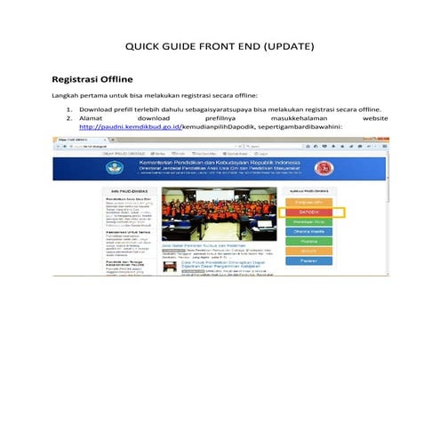 Quick guide front_end | PDF