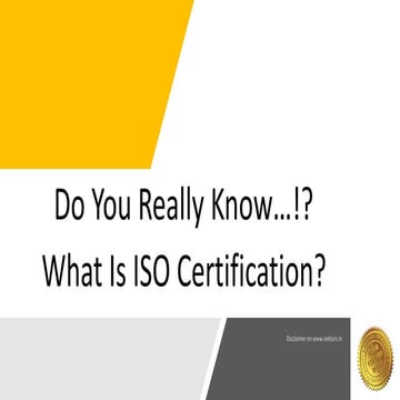 Quick Guide to ISO Certification | PPT