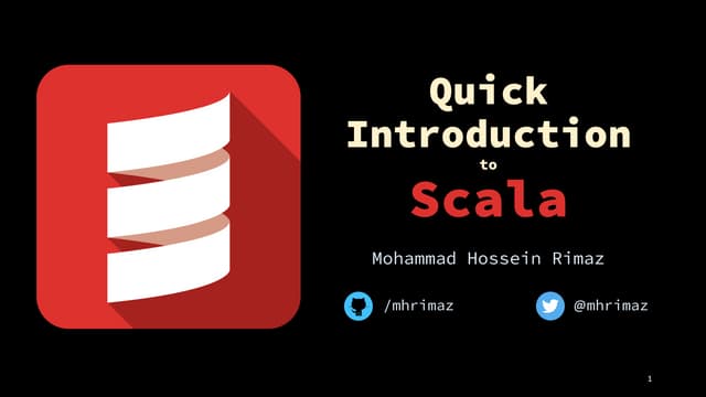 Quick Introduction To Scala Pdf Programming Languages Computing