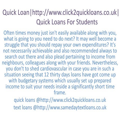 Quick loans | PPTX