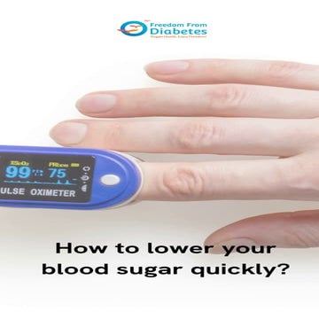 How to Lower Blood Sugar Quickly and Naturally | PDF