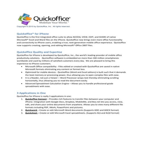 Quickoffice | PDF