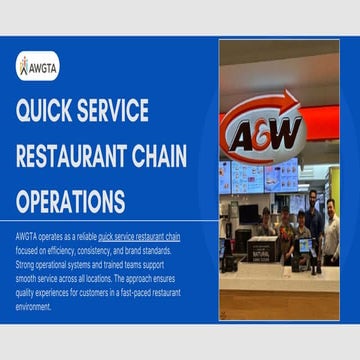Quick Service Restaurant Chain & Management Expertise | PDF