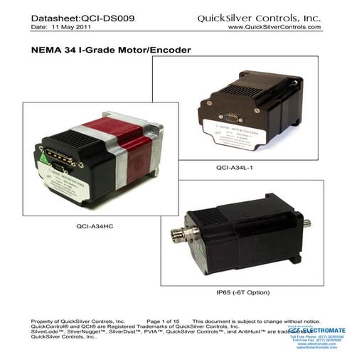QuickSilver Controls QCI-DS009 QCI-A34 | PDF