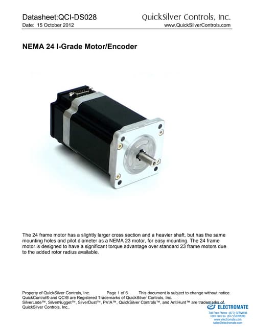 QuickSilver Controls QCI-DS007 QCI-A17 | PDF