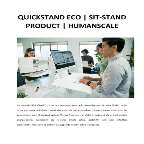 Monitor Arms | M2.1, M8.1 & M10 | Humanscale India | PDF