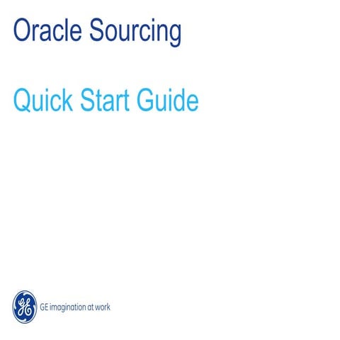 Quick start guide-oracle_sourcing_v2 | PPT